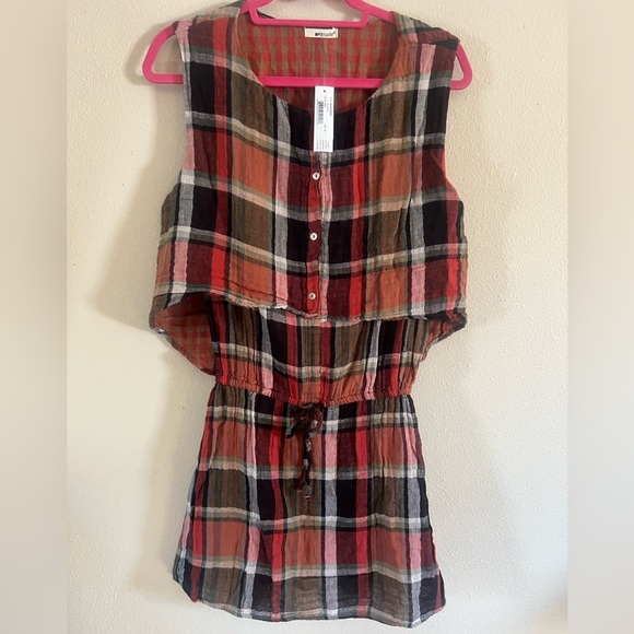 LA made | Dresses | La Made Revolve Plaid Mini Dress Nwt Small Cotton ...